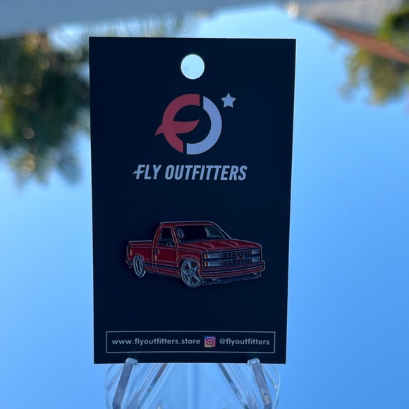 Accessories | Red Chevy Pickup Truck Enamel Pin | Poshmark